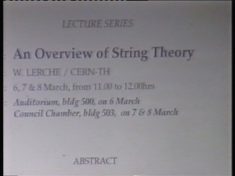 An overview of string theory - CERN Document Server