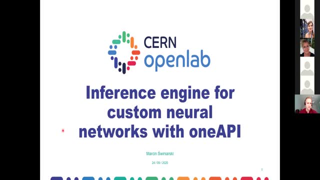 Inference engine for custom neural networks with oneAPI - CERN Document Server