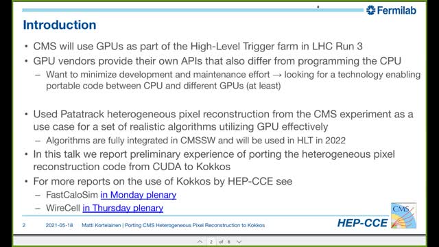 Porting CMS Heterogeneous Pixel Reconstruction to Kokkos - CERN Document Server