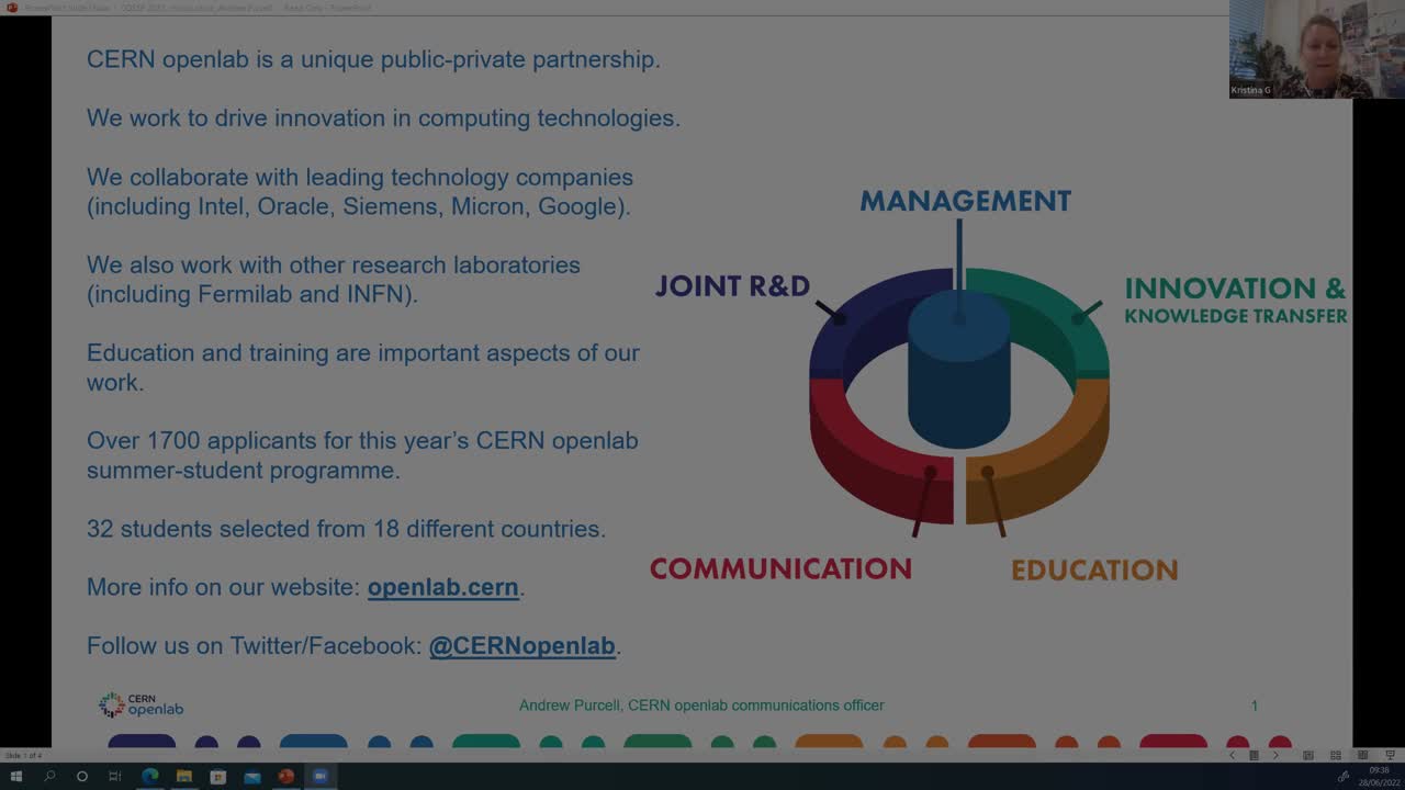 Introduction to CERN openlab lectures - CERN Document Server