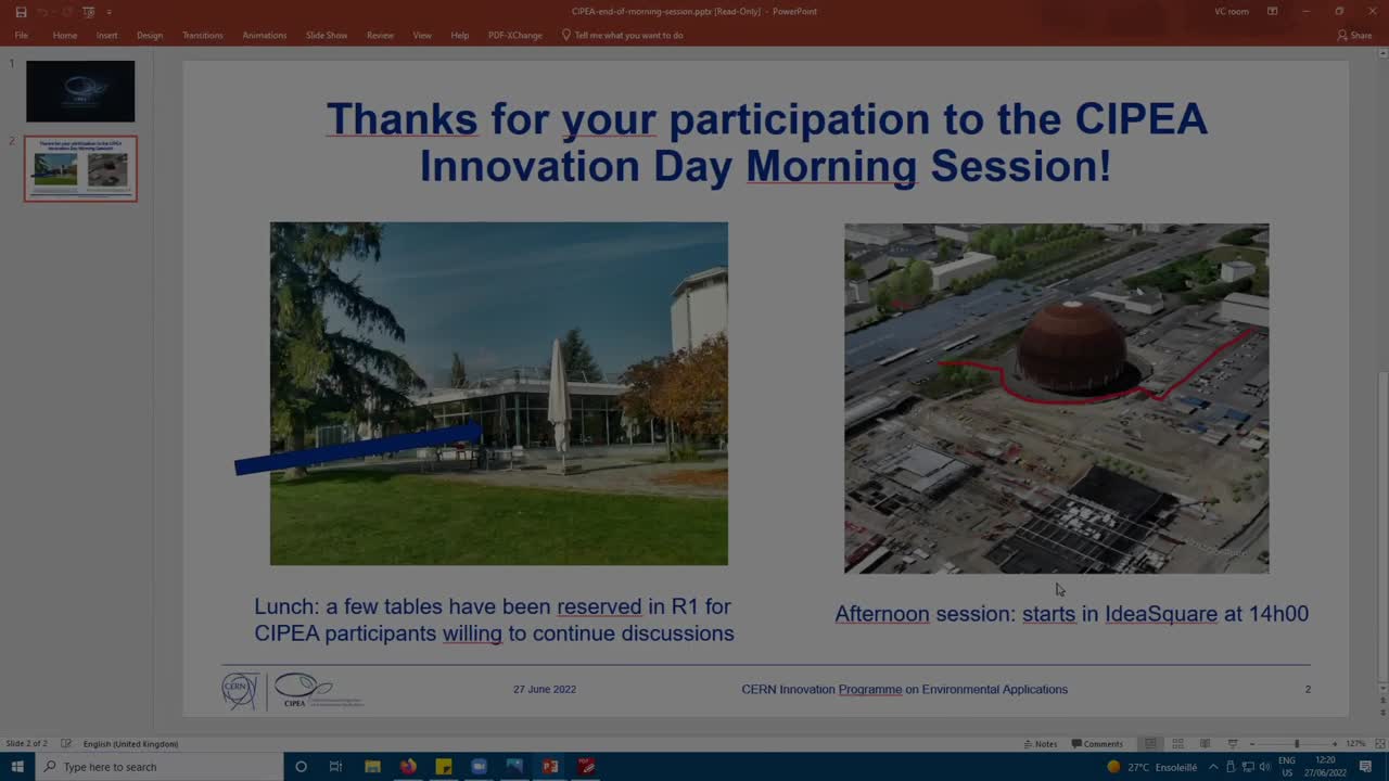 Morning Session Closing - CERN Document Server