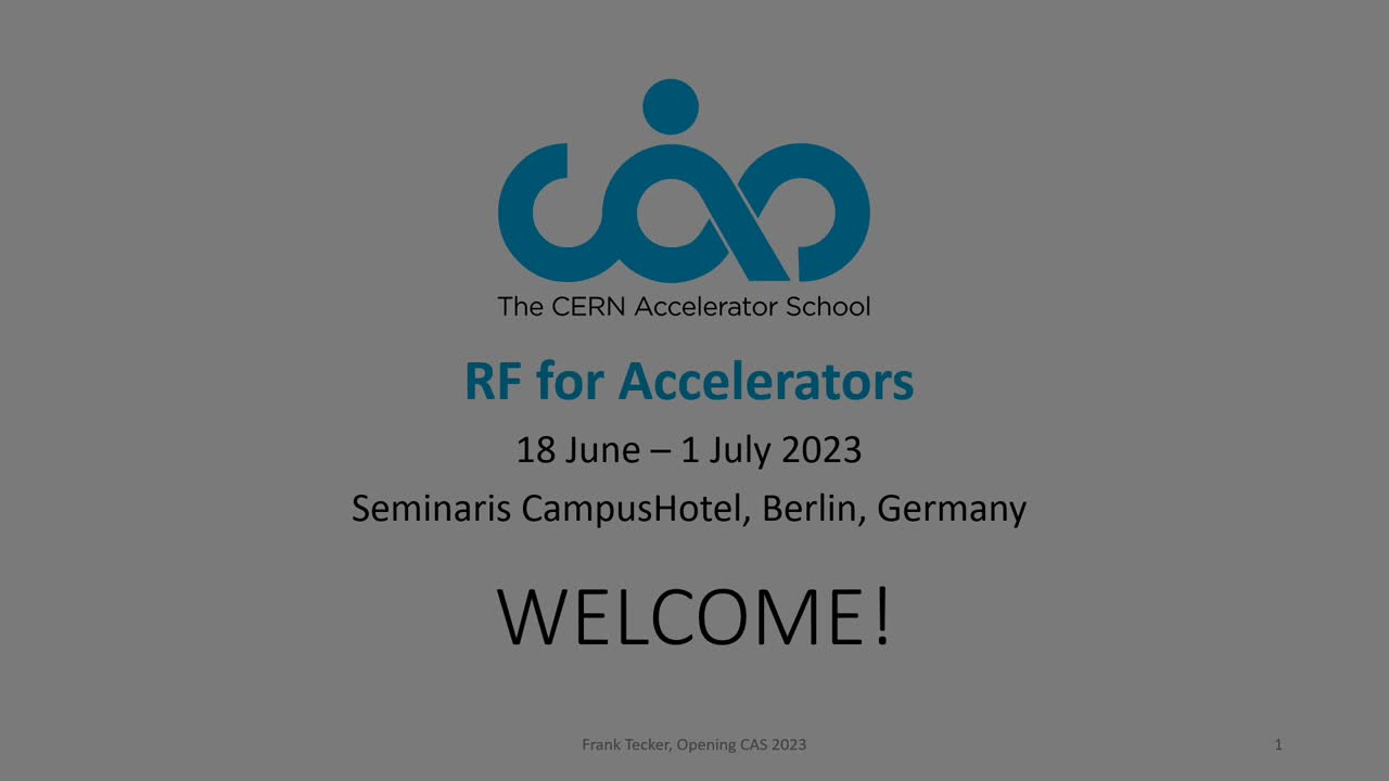 Opening - CERN Document Server