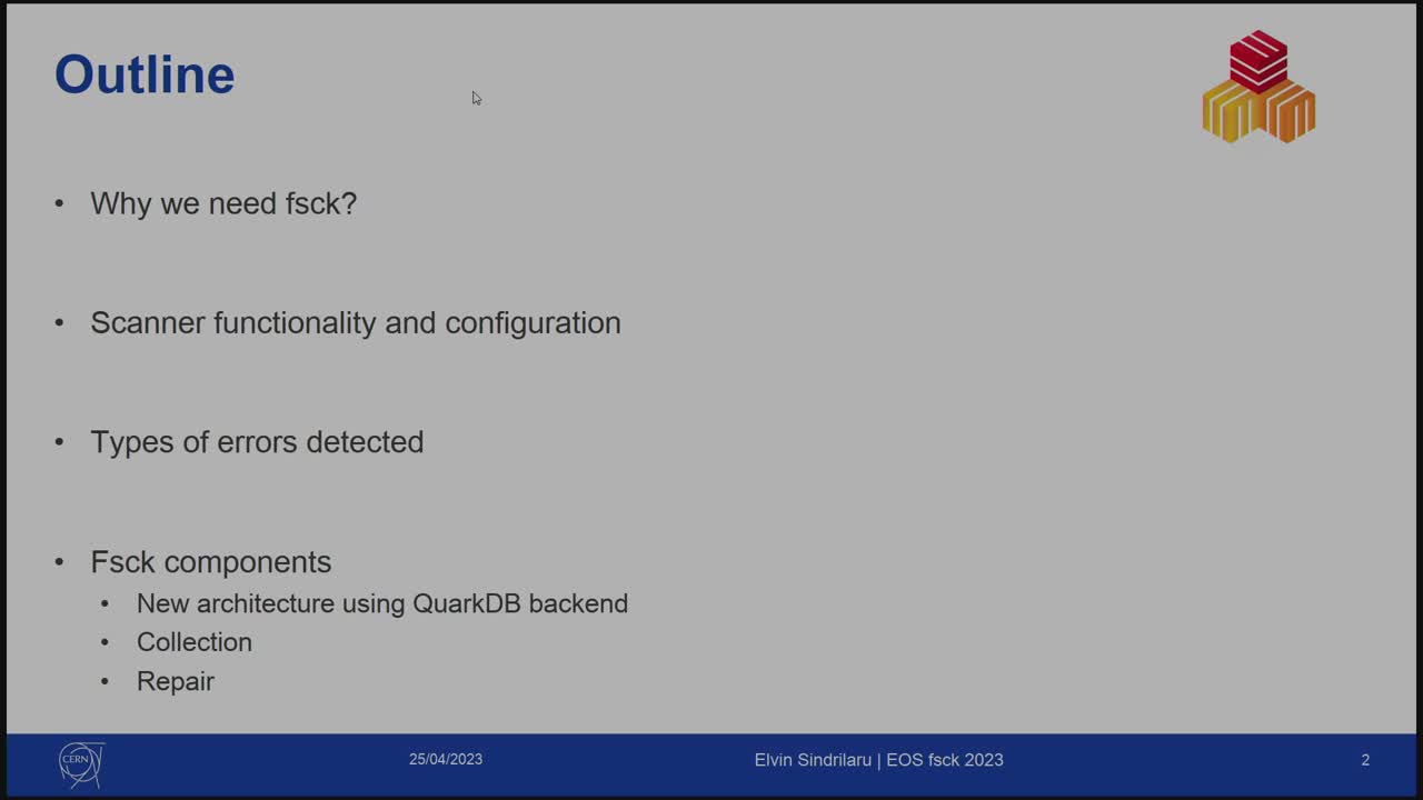 Fsck to the rescue - CERN Document Server