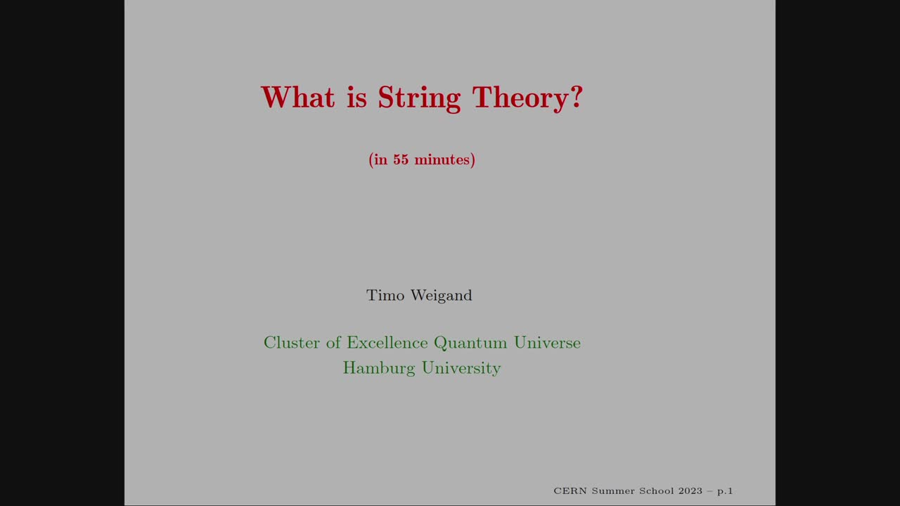 What is String Theory? - CERN Document Server