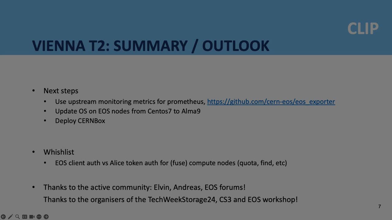 EOS Operation Status at KISTI Tier-1 for ALICE experiment - CERN Document Server